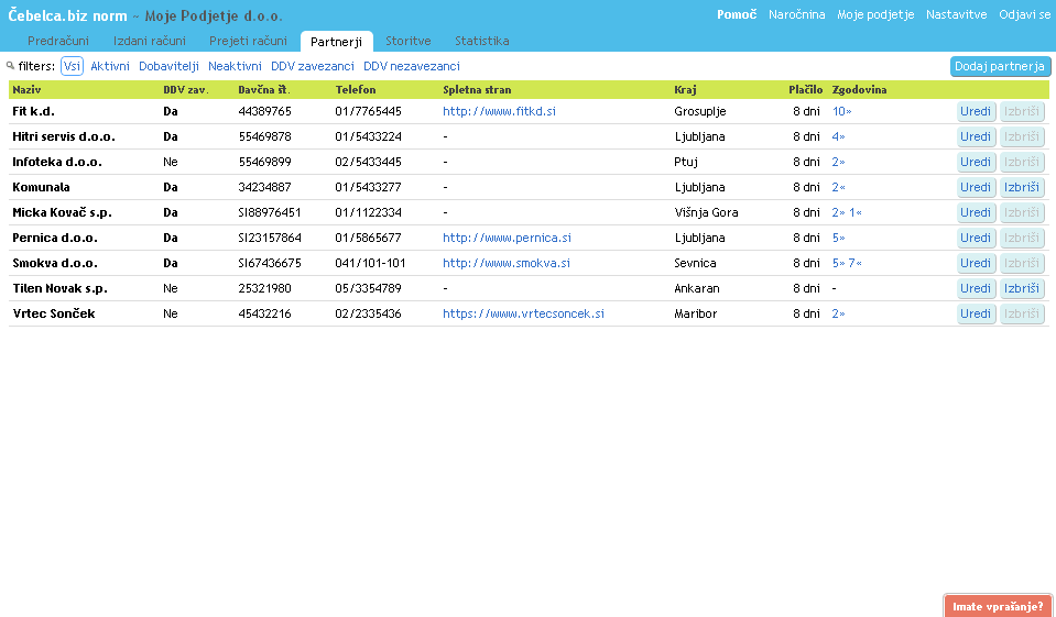Pomoč in navodila - Čebelca.biz