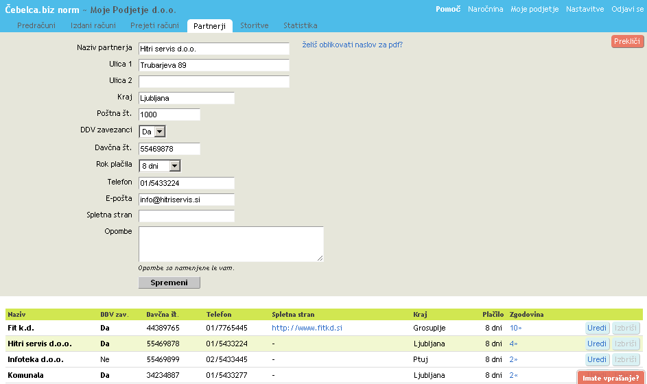 Pomoč in navodila - Čebelca.biz